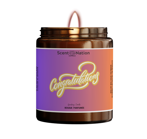 Congratulations Candle – Champagne & Strawberries Scent | Celebrate wi ...
