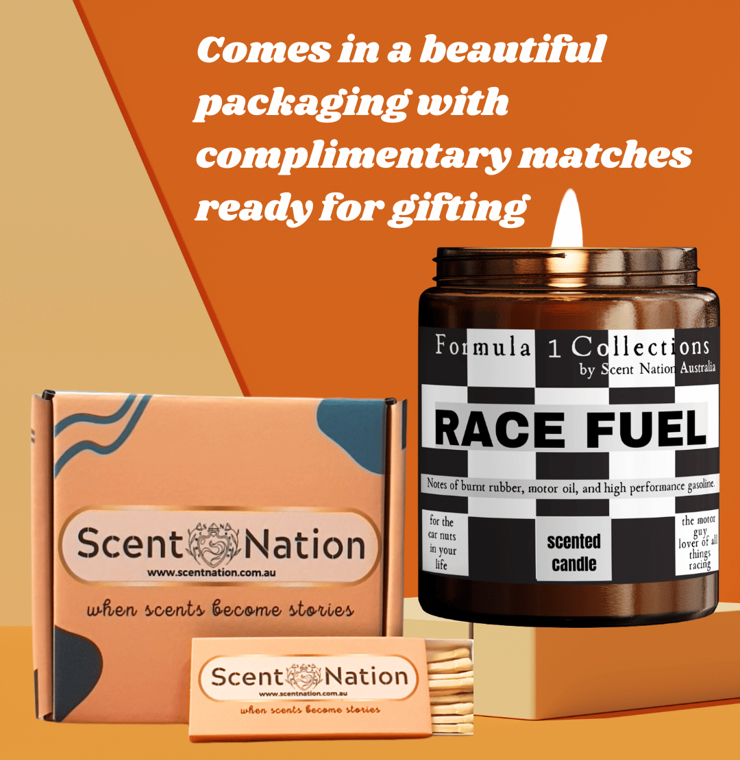 F1 Formula 1 Merch - Racing Fuel Candle – Scent Nation Australia